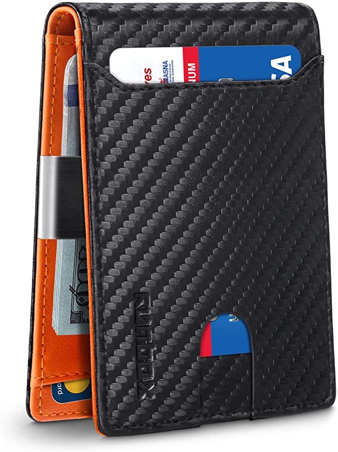 Billetera Slim minimalista con bloqueo RFID. Amsterdam.